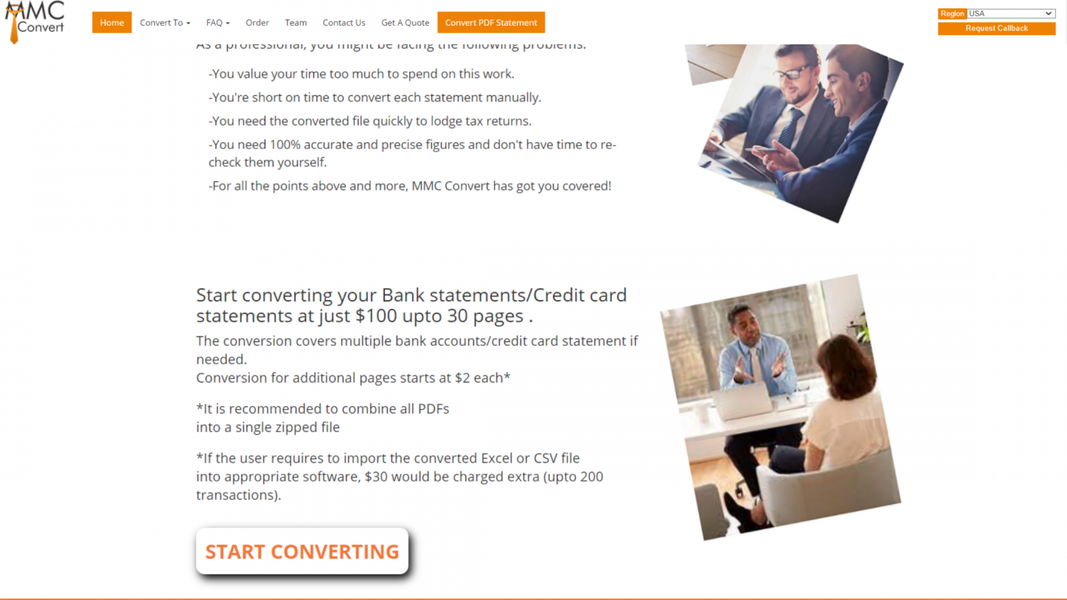 PDF to Excel Bank Statement Conversion Service | MMC Convert
